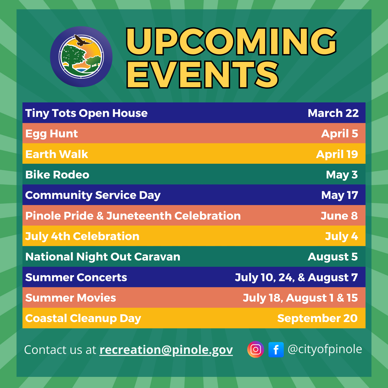 Community Events -Welcome to the City of Pinole